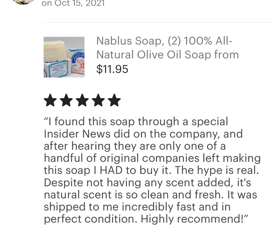 Nablus Olive Oil Soap from Nablus, Palestine – The Bedouin Company